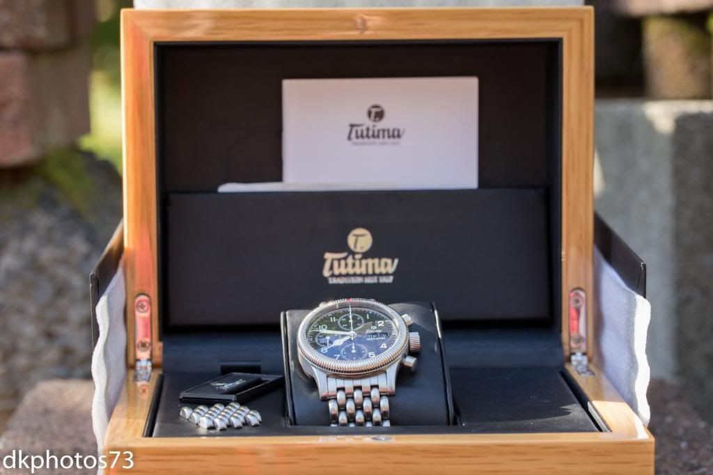 Tutima F2 Chronograph on Bracelet, Both Boxes and Papers: Reduced now ...