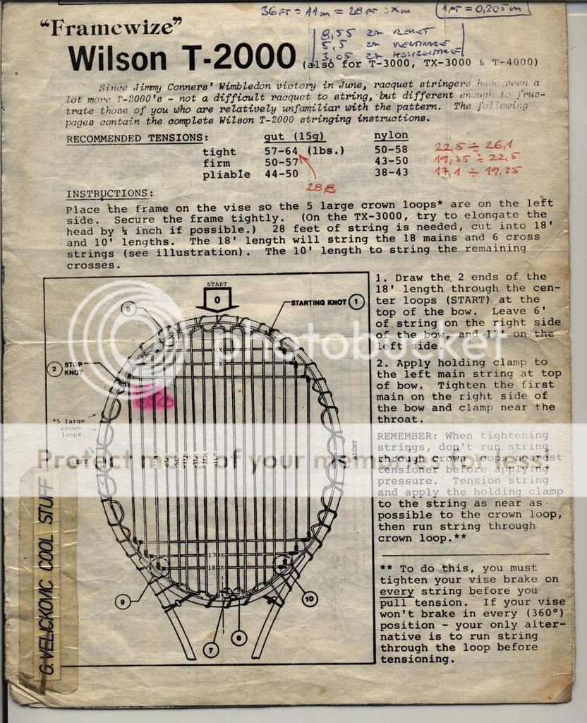 Wilson T-2000 pattern? | Talk Tennis